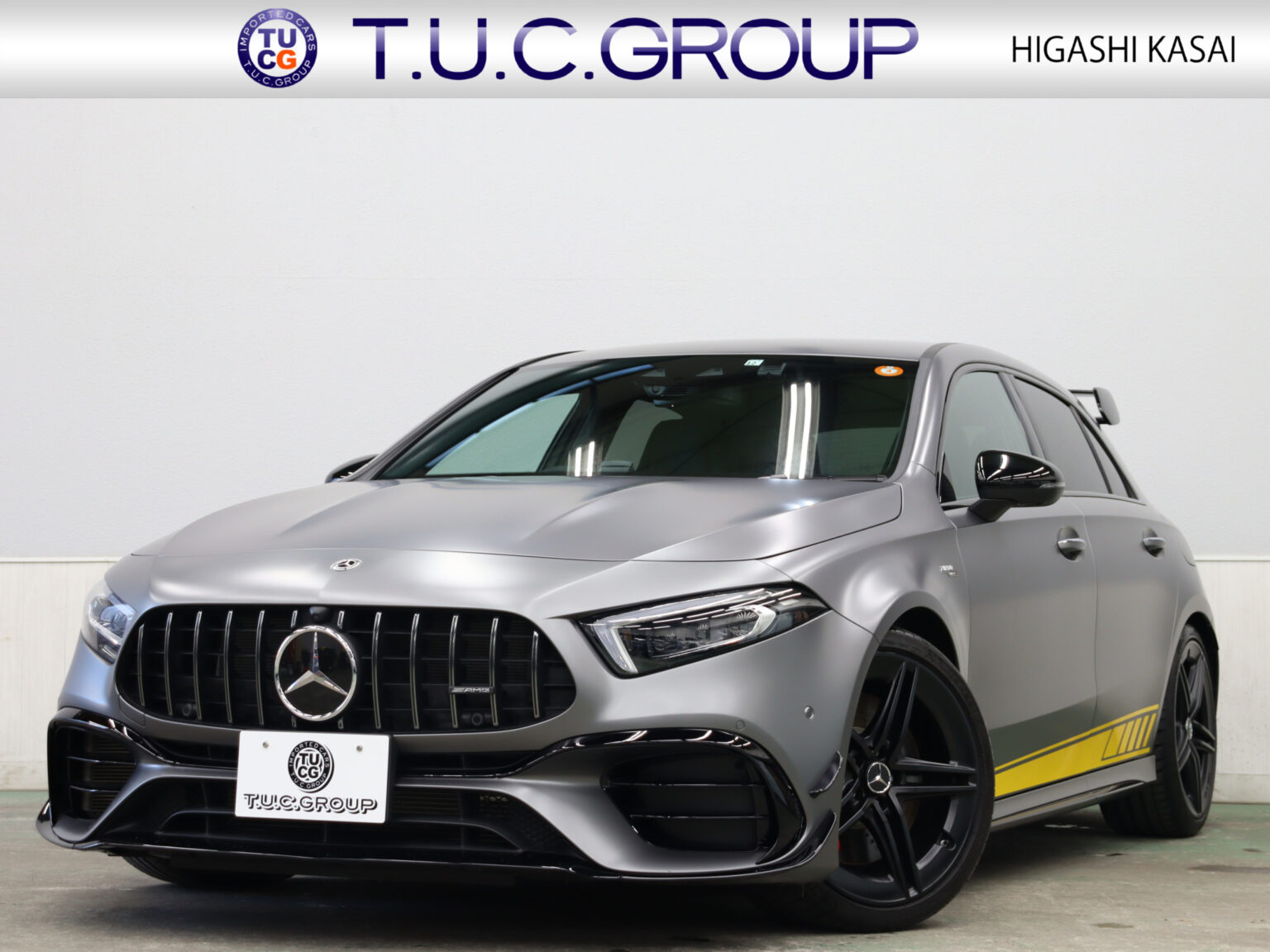 メルセデスAMG A45 4MATIC＋ エディション1 レーダーセーフティPKG デジーノマウンテングレーマグノ | プレミアムスポーツ専門 T.U.C.GROUP東葛西店
